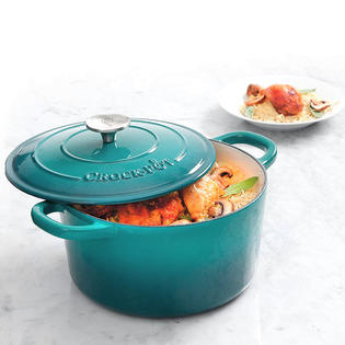 Crock-Pot Artisan 3 Qt Enameled Cast Iron Casserole with Lid in ...