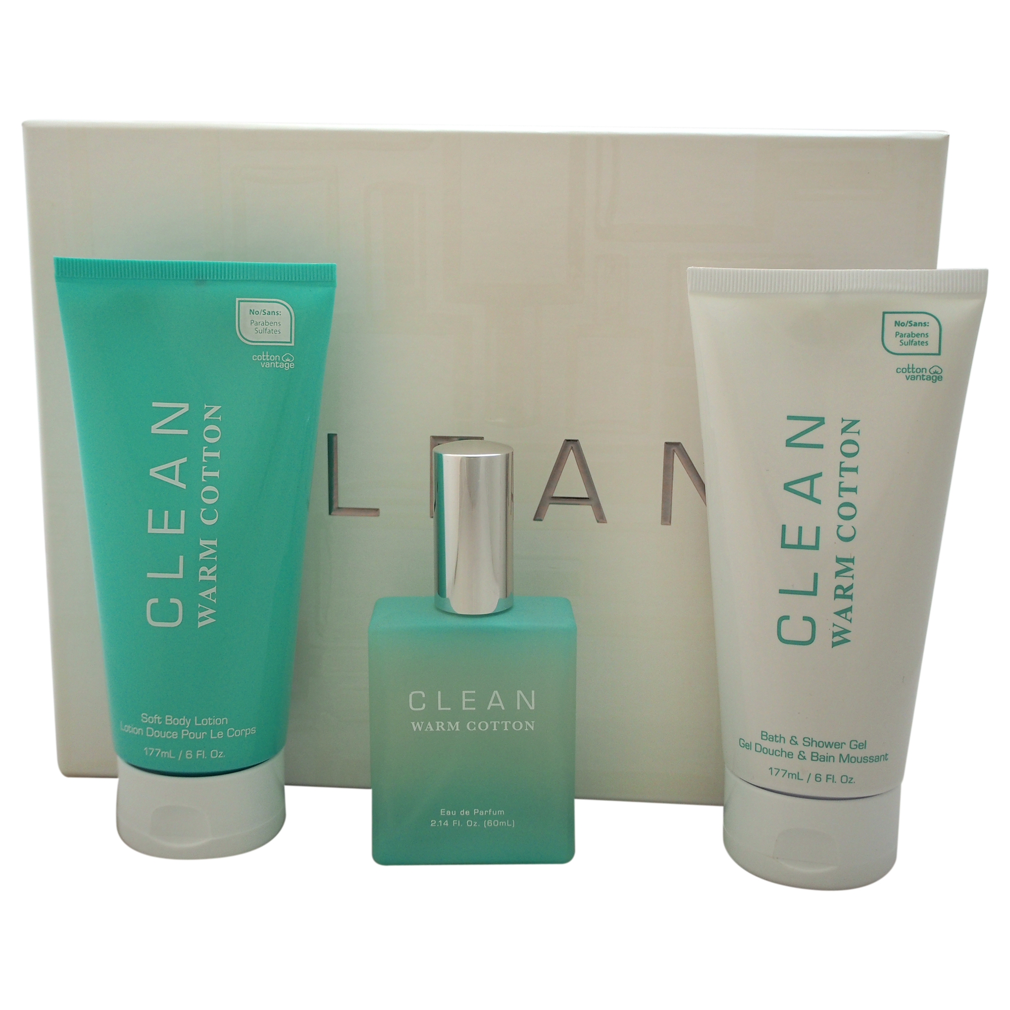 UPC 874034006310 - Clean Warm Cotton by Clean for Women - 3 Pc Gift Set ...