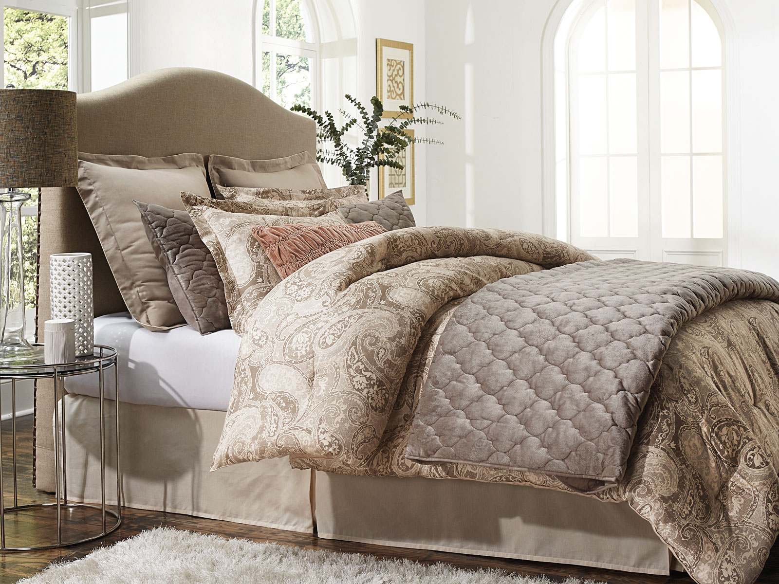 5-Piece Comforter Set – Paisley Tan