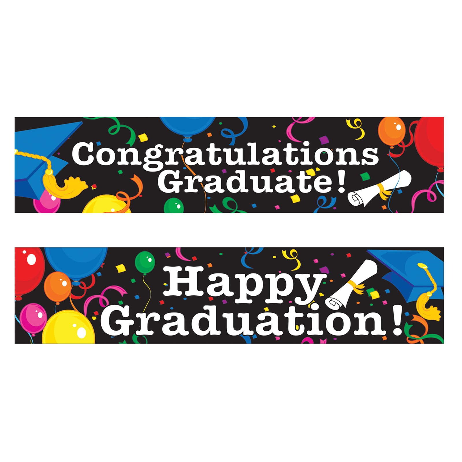 2 ct. 60" Graduation Banners Polyethylene
