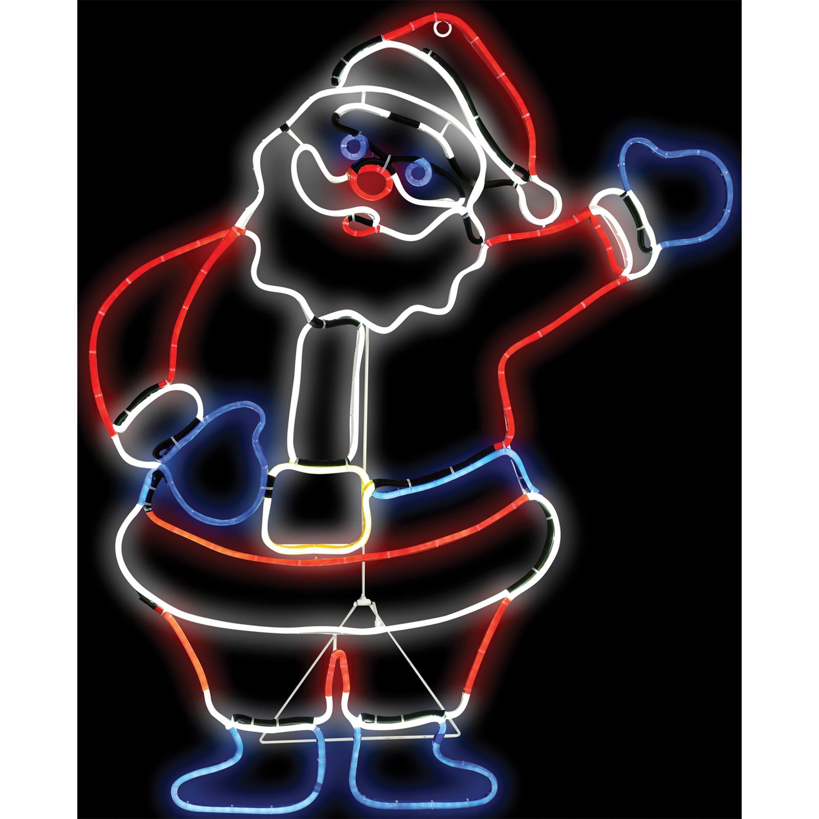 Light Glow LED Santa Sign Christmas Decoration