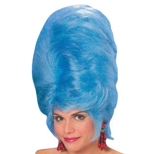 Beehive Wig Blue Costume Accessory