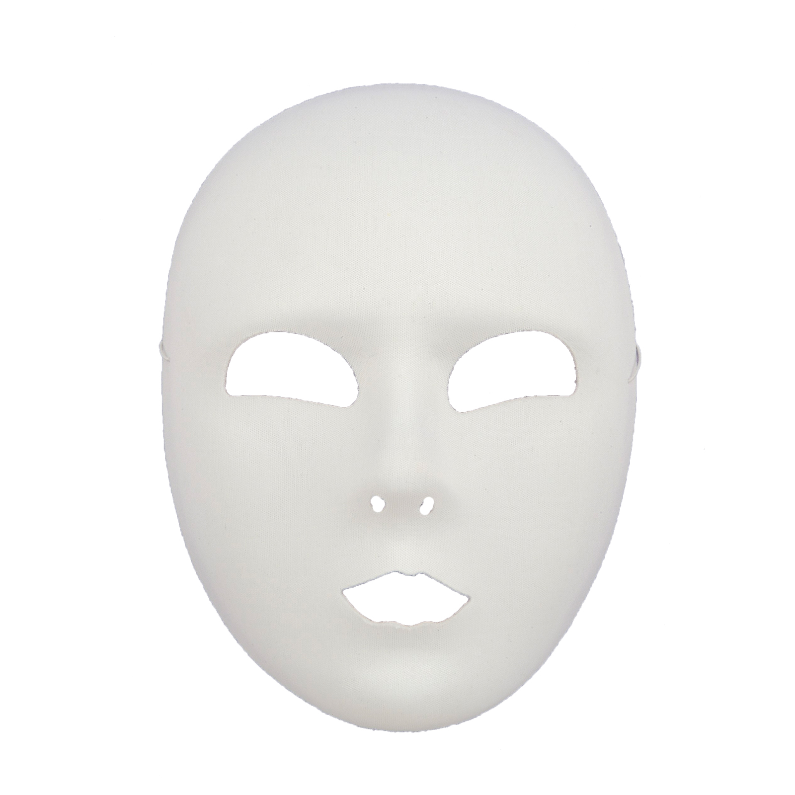 Full Face White Mask Costume Accessory