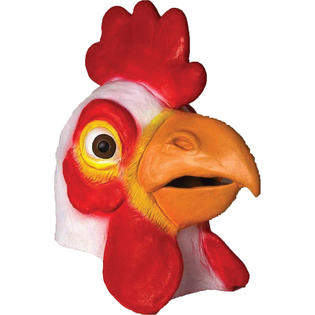Chicken Latex Mask Costume Accessory