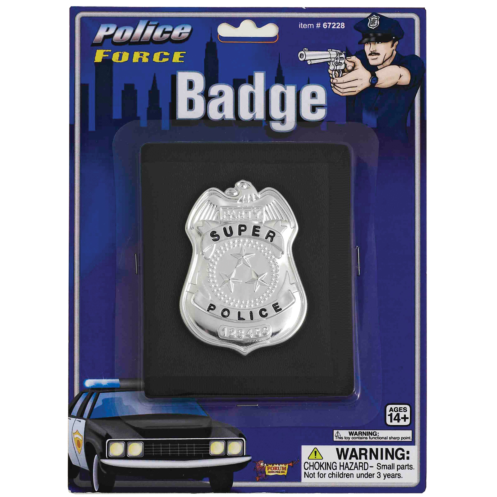 Badge Police with Wallet Costume Accessory