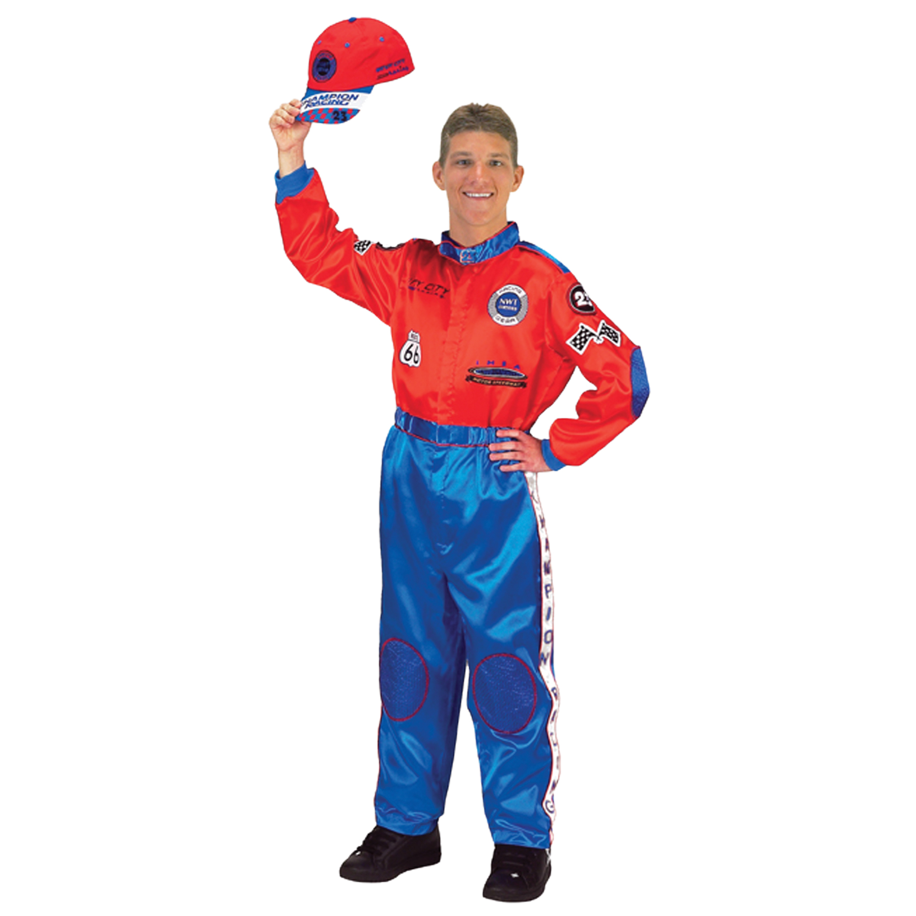 Men's Red & Blue Racing Costume