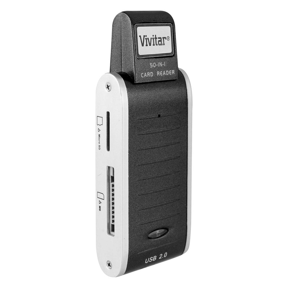 Vivitar VIV-RW-5000-BLK 50-in-1 Card Reader Memory Card Reader
