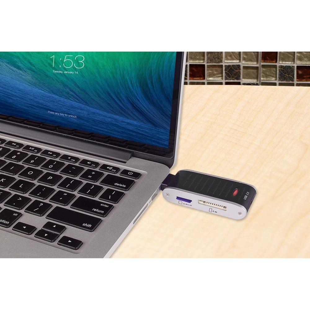 Vivitar VIV-RW-5000-BLK 50-in-1 Card Reader Memory Card Reader