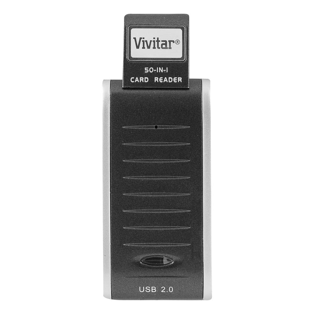 Vivitar VIV-RW-5000-BLK 50-in-1 Card Reader Memory Card Reader