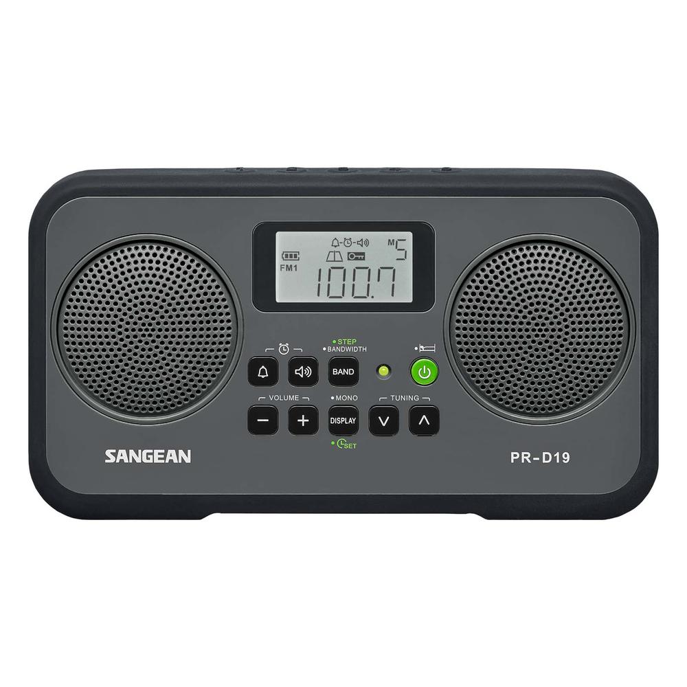 AM/FM Stereo Portable Radio - Gray/Black