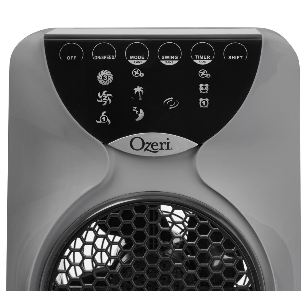 Ozeri OZF3-PAR 3x Tower Fan (44") with Passive Noise Reduction Technology