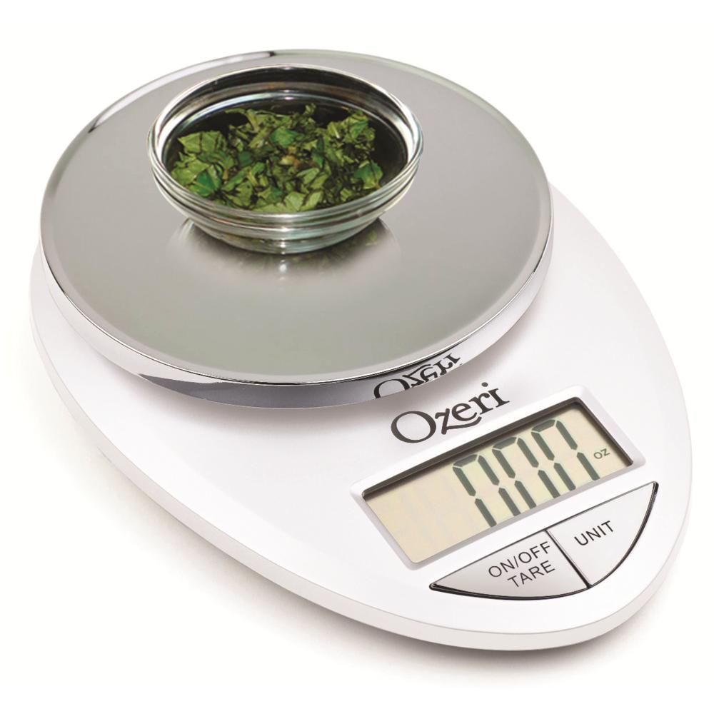 Ozeri Pro Digital Kitchen Food Scale, 0.05 oz to 12 lbs (1 gram to 5.4 kg)