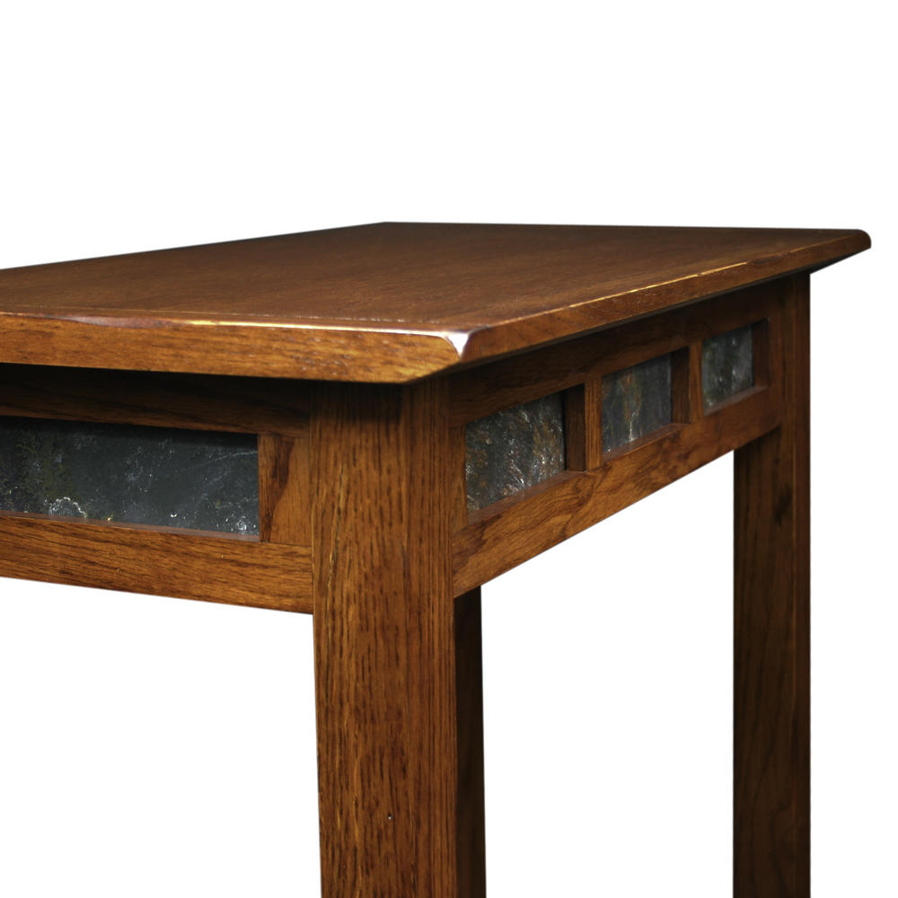 Leick Rustic Slate Chair side Table