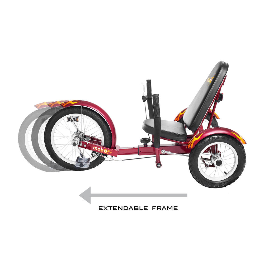MOBO Triton- The Ultimate Three Wheeled Cruiser (Red)