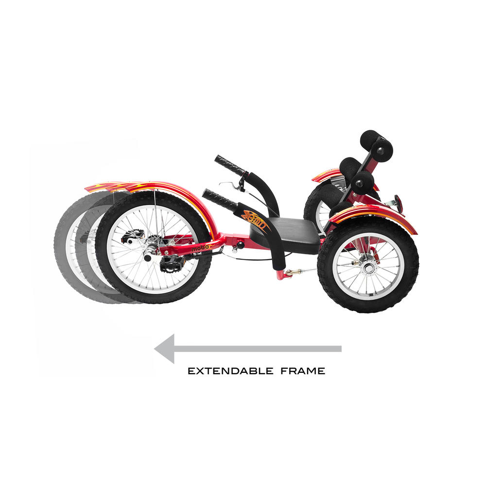 MOBO Mobito - The Ultimate Three Wheeled Cruiser (Red)
