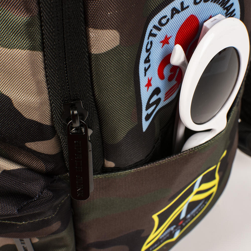 Space Junk Camo Patches Backpack