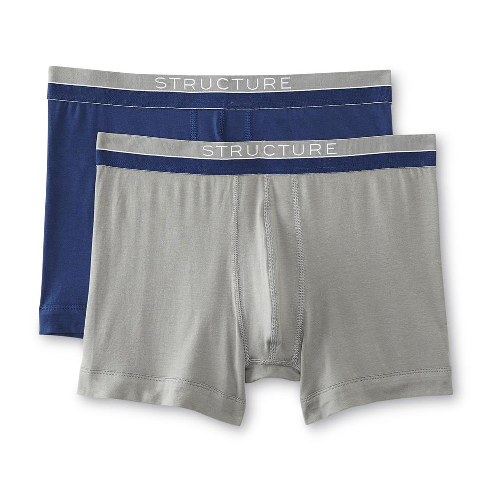 Structure Men's 2-Pairs Square Cut Boxer Briefs
