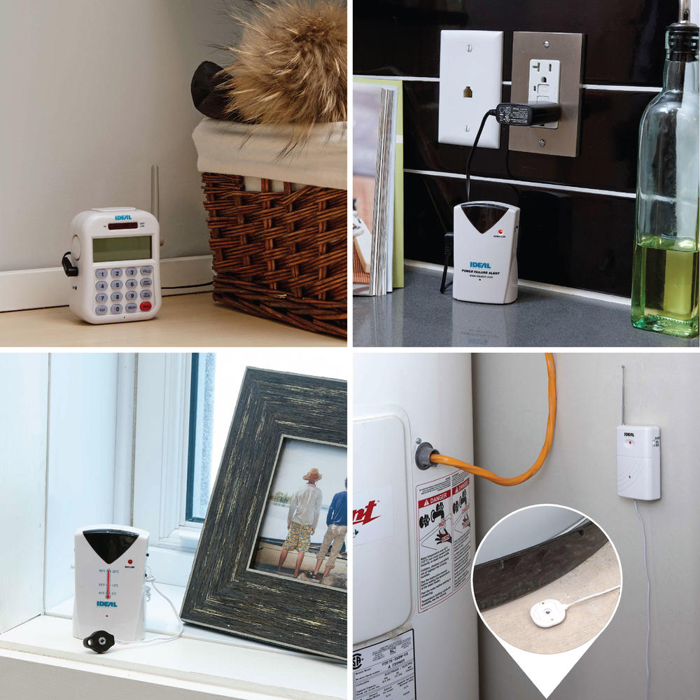 Ideal Security Inc. Wireless Water & Flood Detector with Tele. Dialler