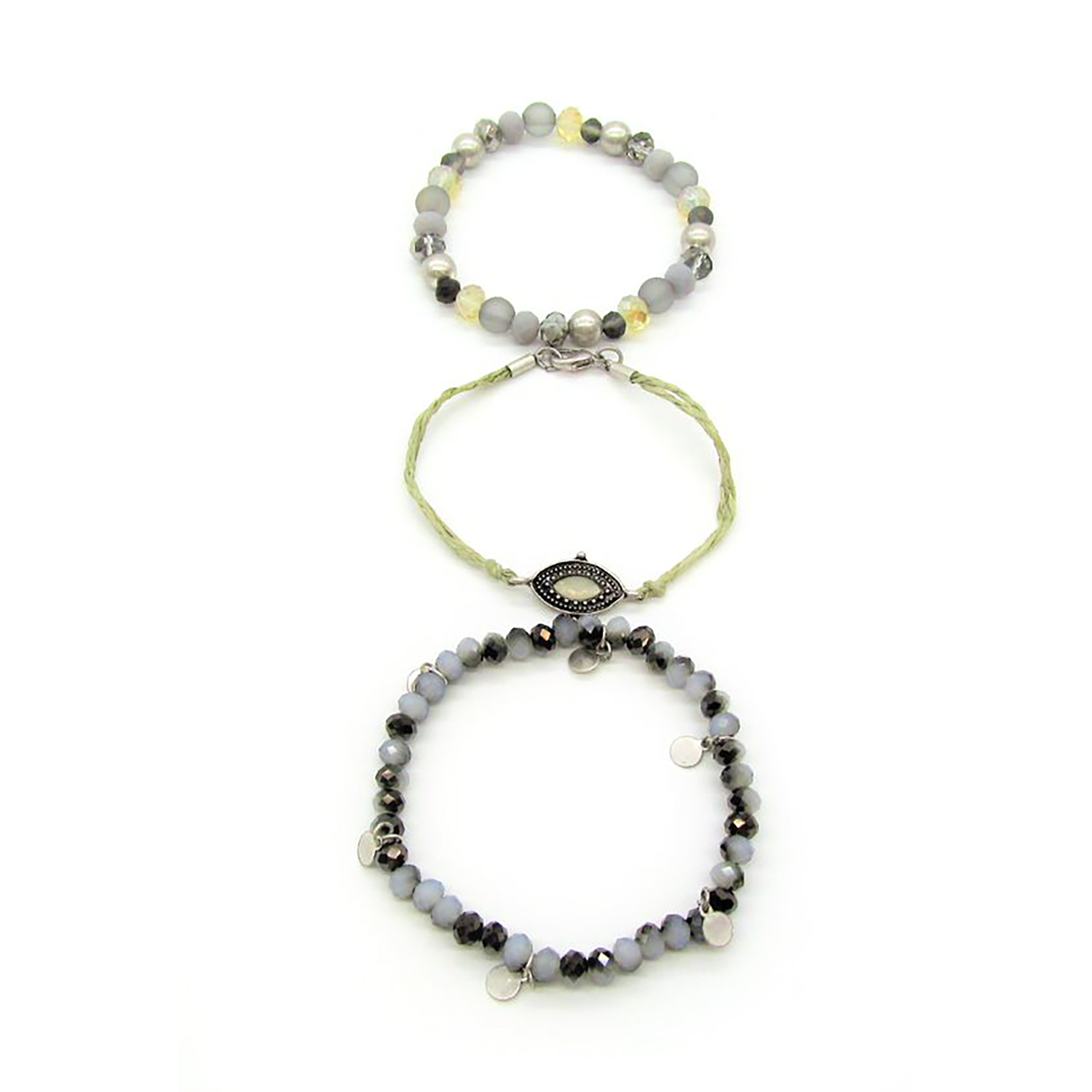 Studio S 3-Piece Beaded Bracelet Set