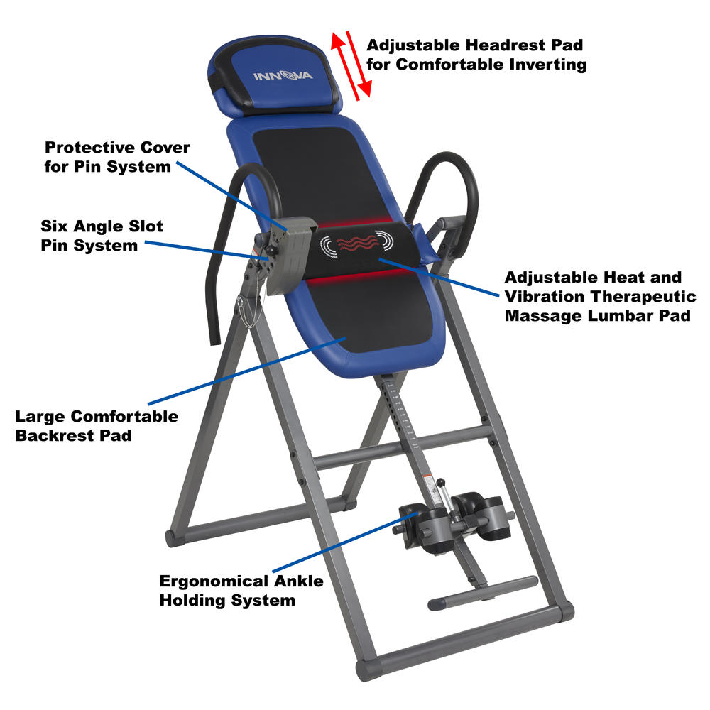 Innova Fitness ITM4800 Advanced Heat and Massage Therapeutic Inversion ...