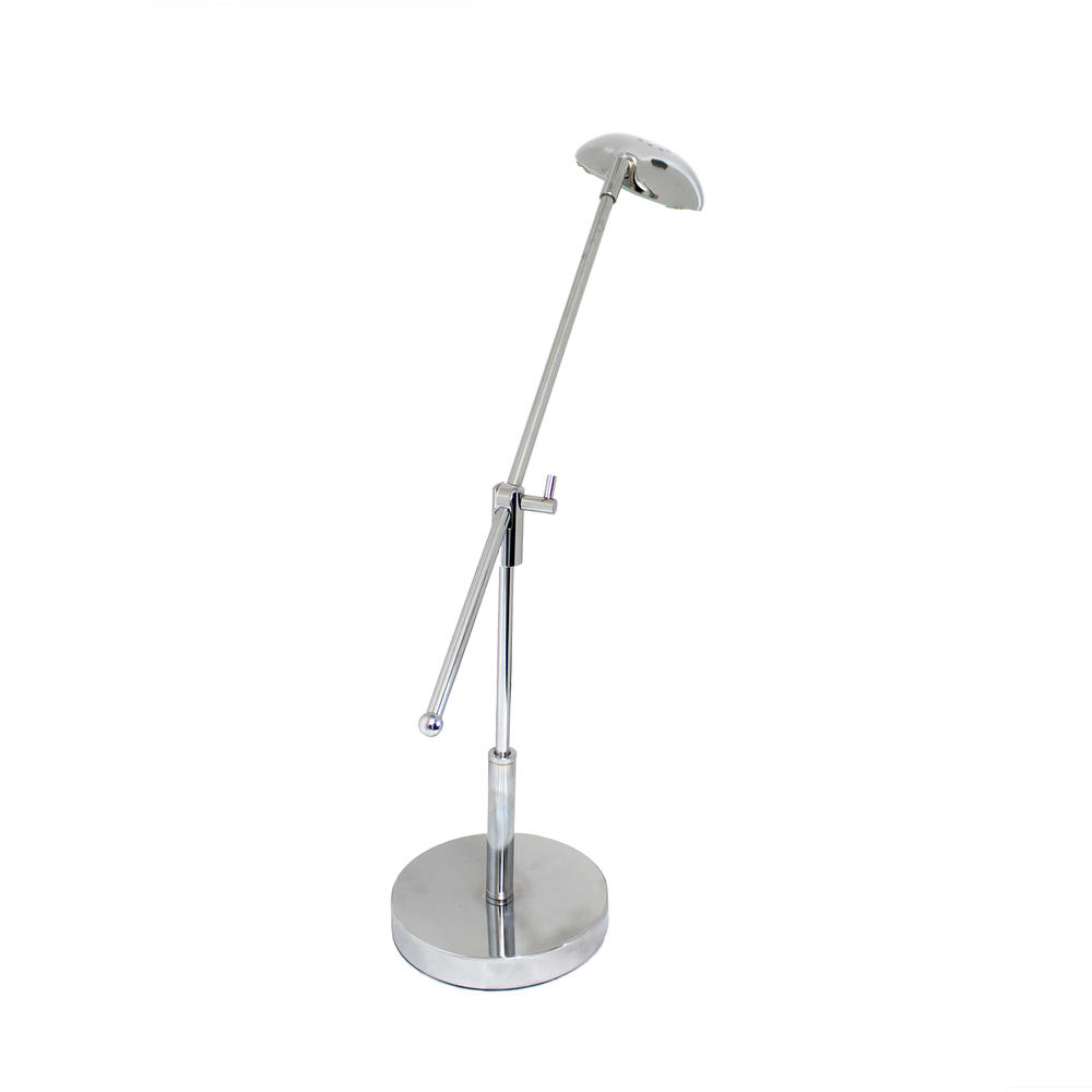 Simple Designs 3W Balance Arm LED Desk Lamp with Swivel Head Chrome