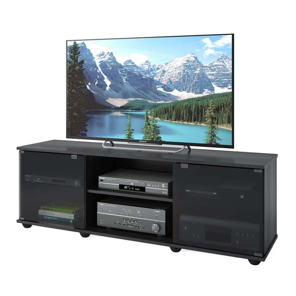 CorLiving Fiji 60" Wide Television / Component Bench in Ravenwood Black