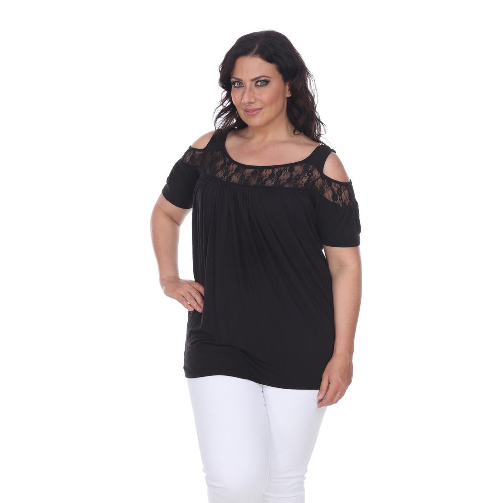 White Mark Plus Size Bexley Top
