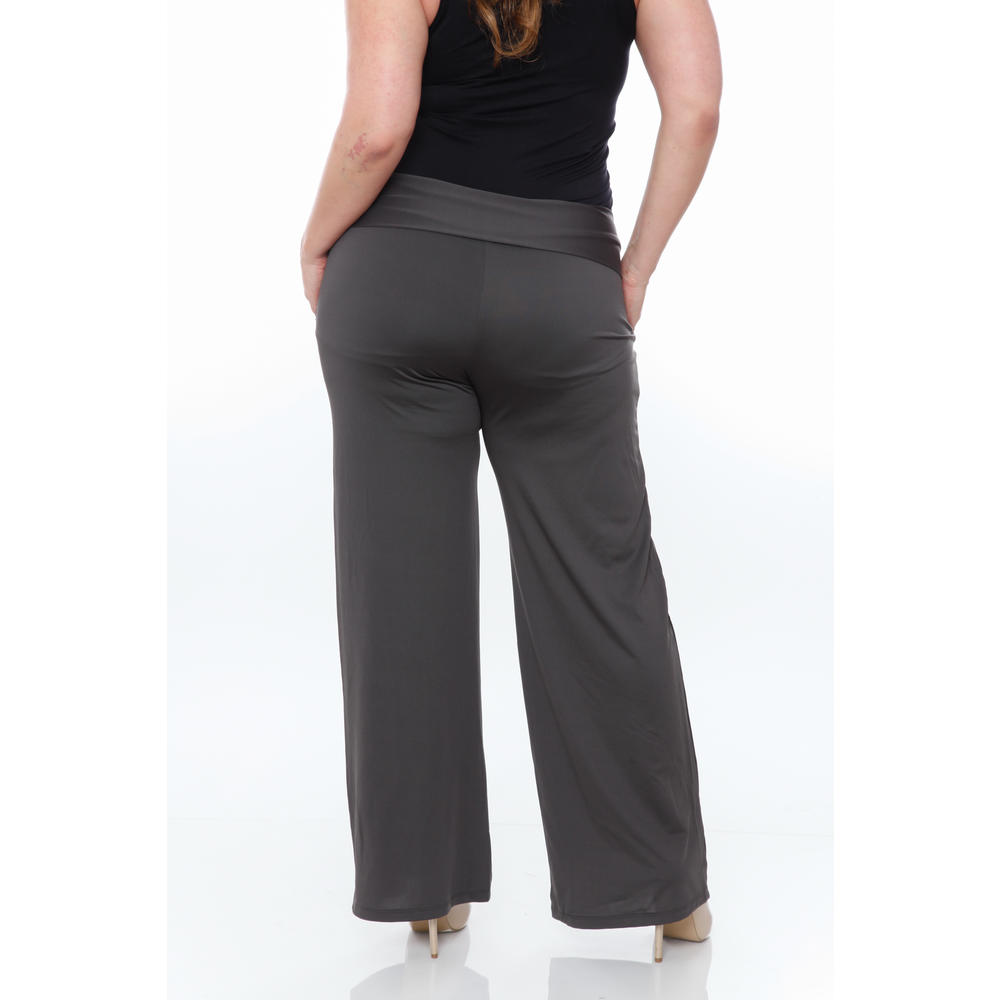 White Mark Plus Size Palazzo Pants