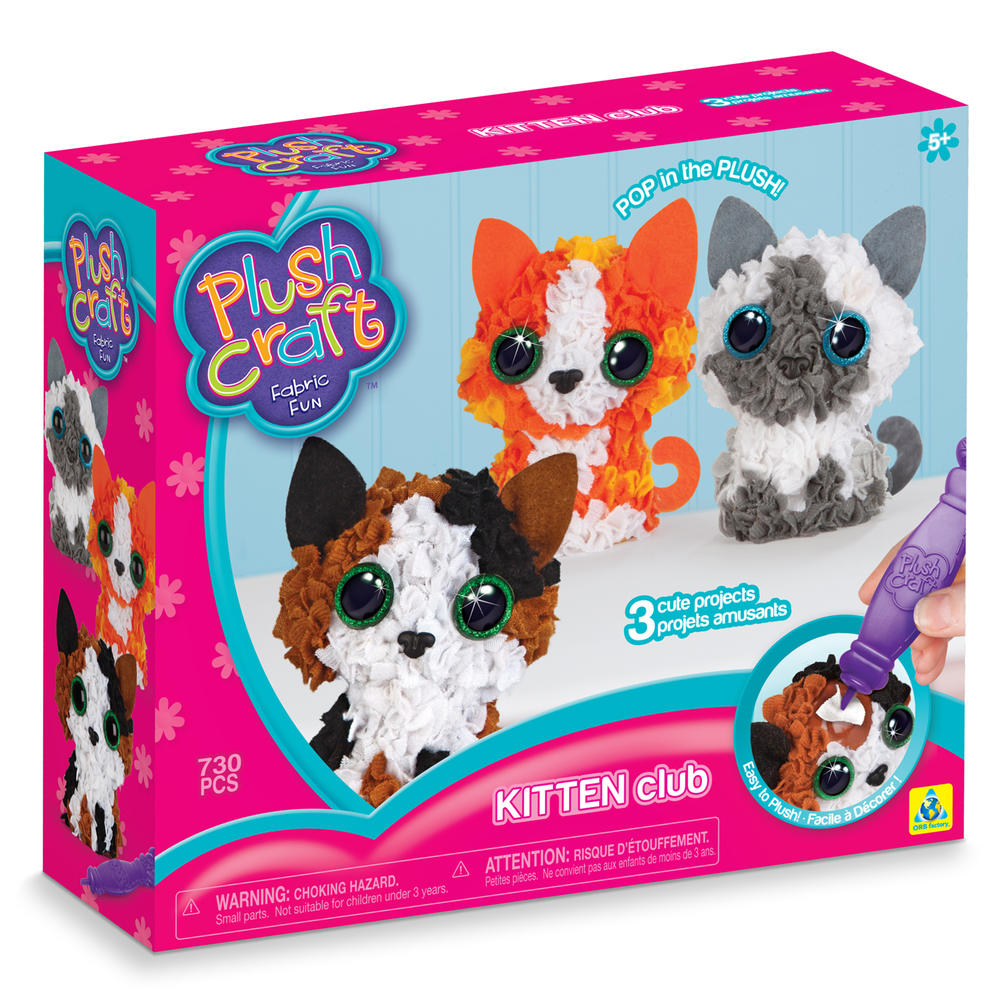 The Orb Factory Plushcraft Fabric Fun - Kitten Club