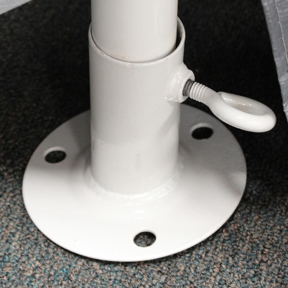 King Canopy 7' x 12' 6 Leg Storage Shed - Grey