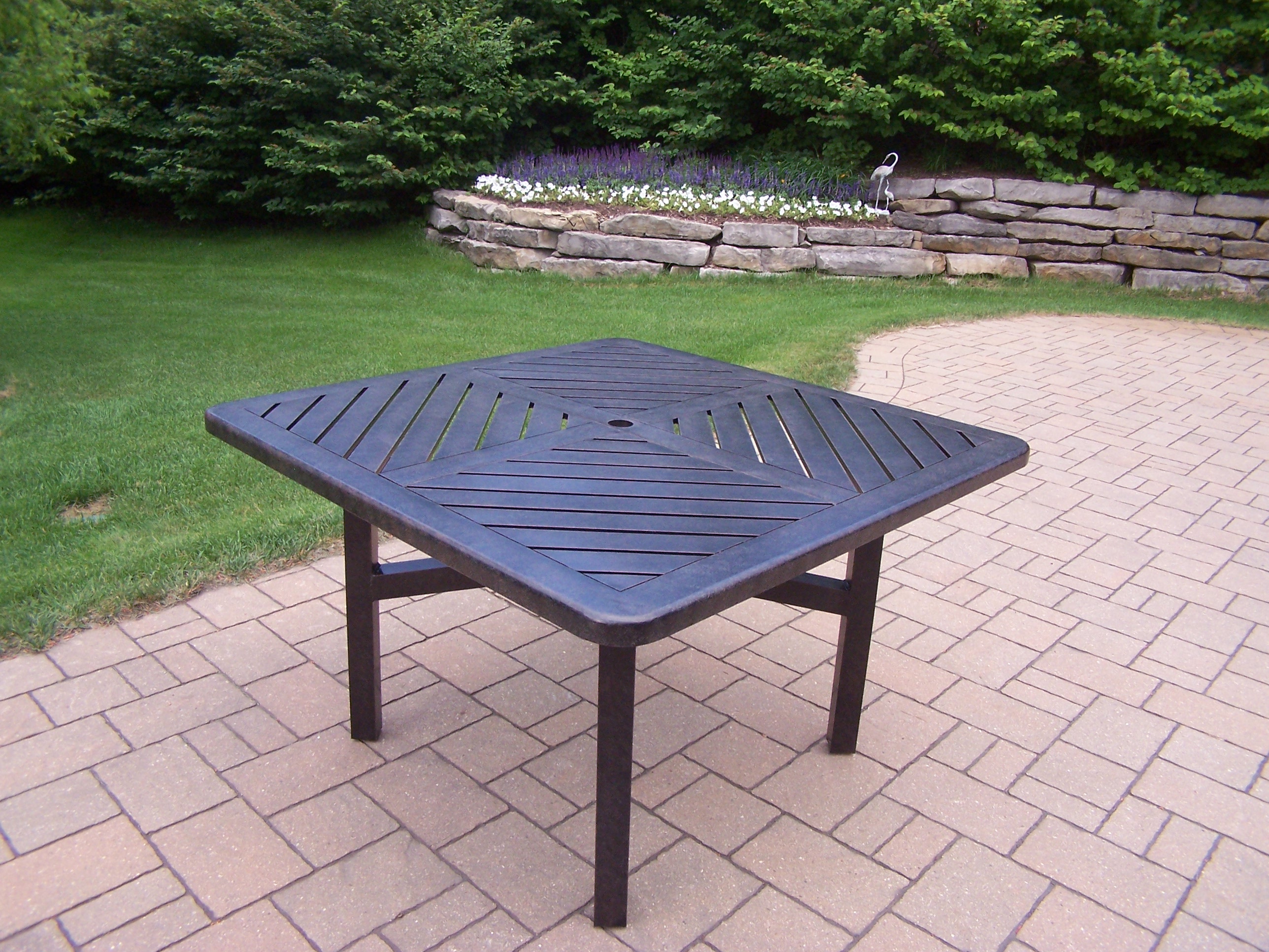 Oakland Living Aluminum 48 x 48-inch Square Dining Table