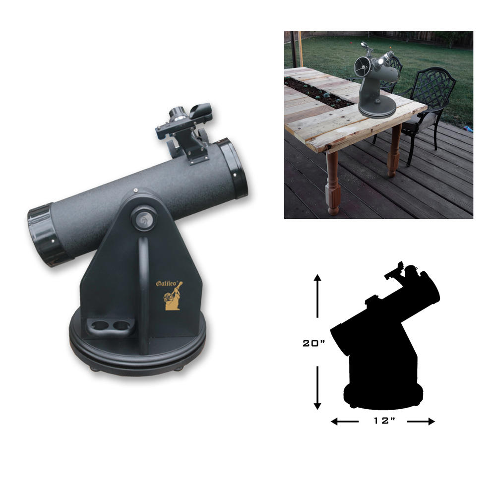 Galileo 500mm x 80mm Dobsonian Table Top Telescope