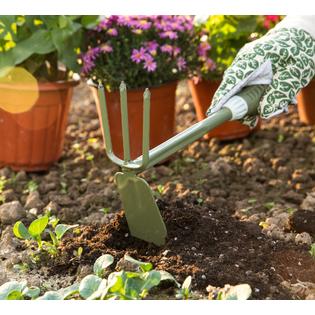 Worth Garden 2011 Carbon Steel Hand Digger and Hoe Combo