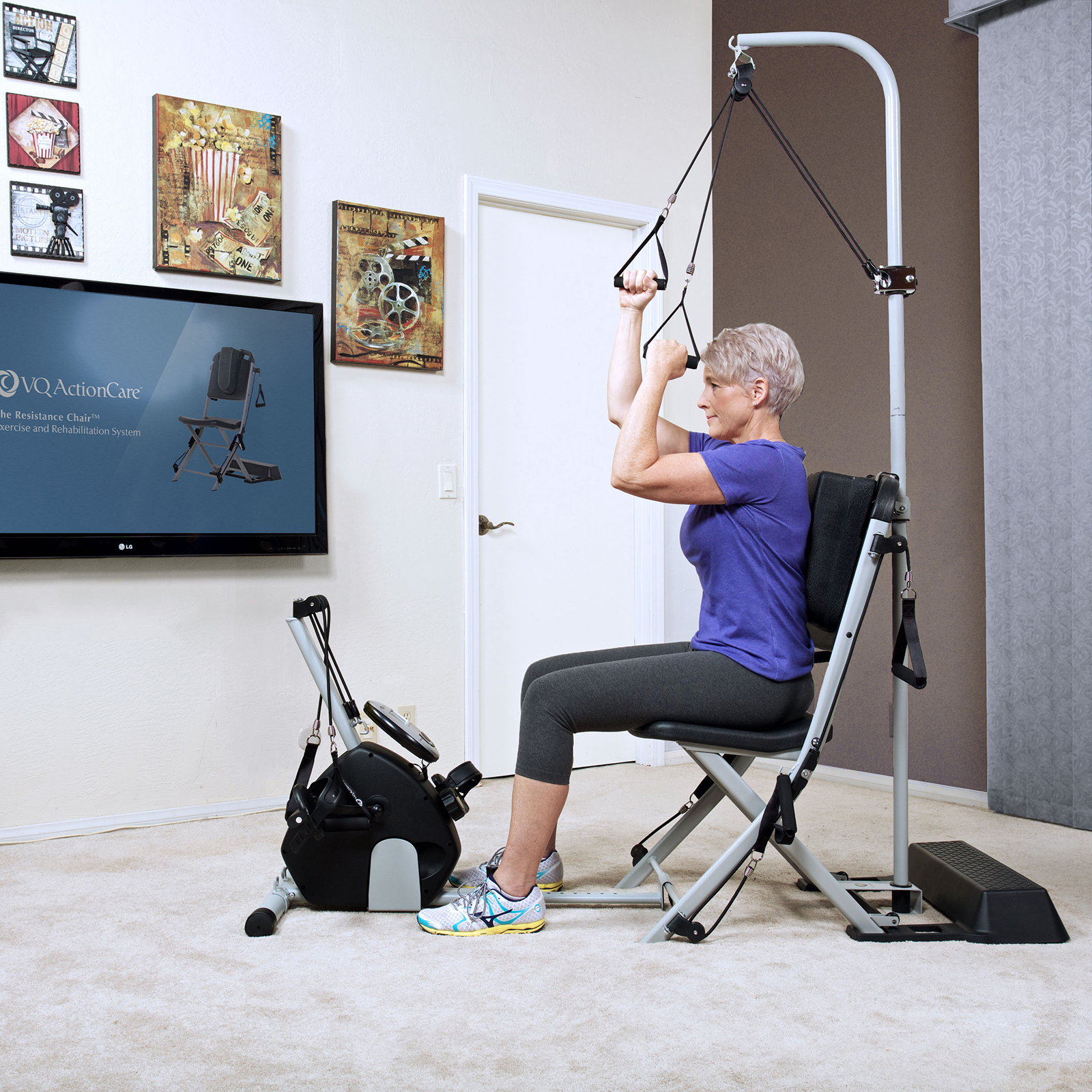 Resistance Chair with non-skid seat cushion plus Smooth Rider II ...