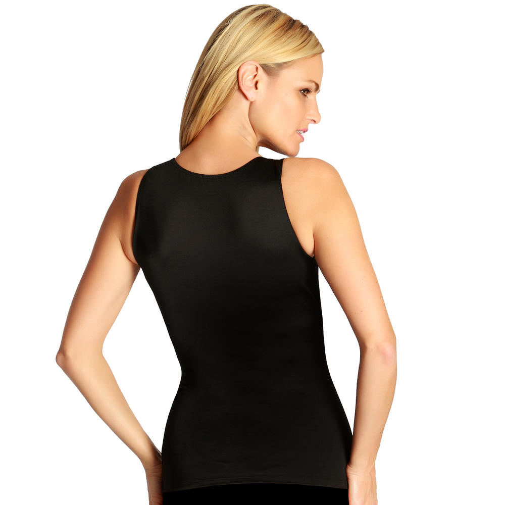 InstantFigure Women's shapewear hi-back tank top with shirred bust ...