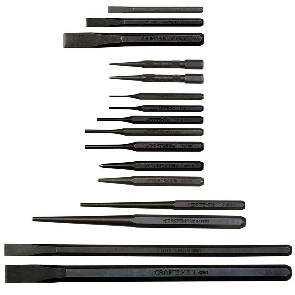 Craftsman 16 PC. PUNCH, CHISEL AND ALIGNMENT SET