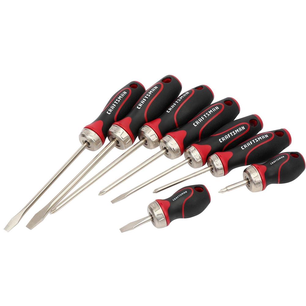 Craftsman 8-Piece Ratcheting Fixed-Blade Screwdriver Set