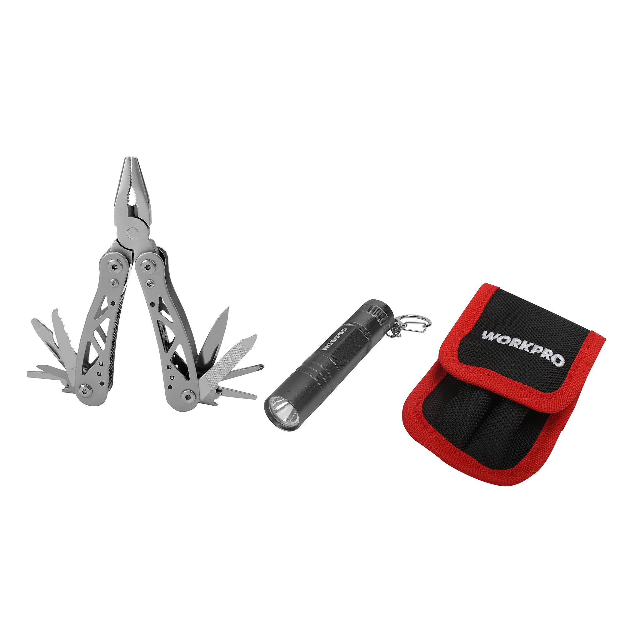 WORKPRO 2-Piece Multi Tool and Flashlight Set