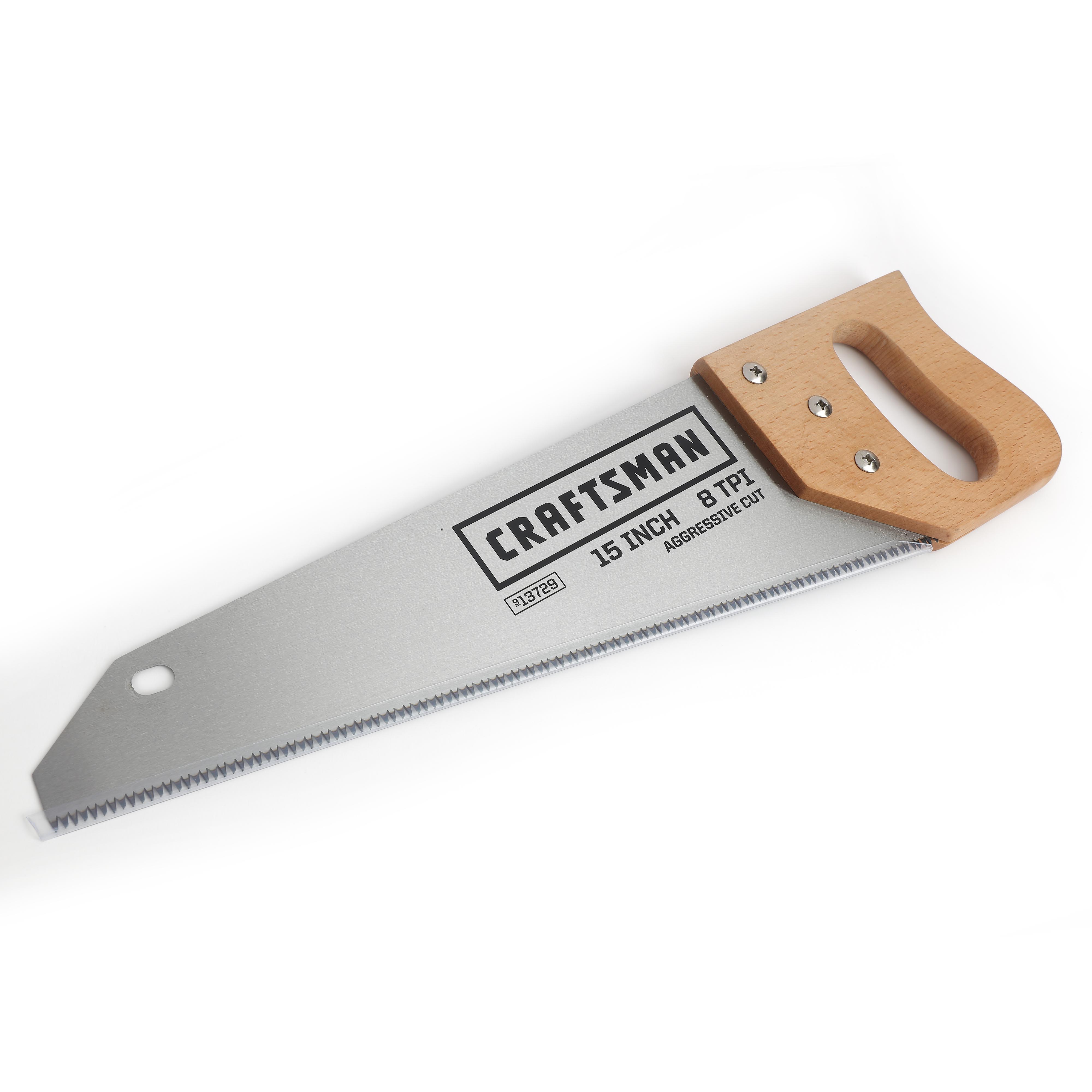Craftsman 15INCH HANDSAW WITH WOOD HANDLE