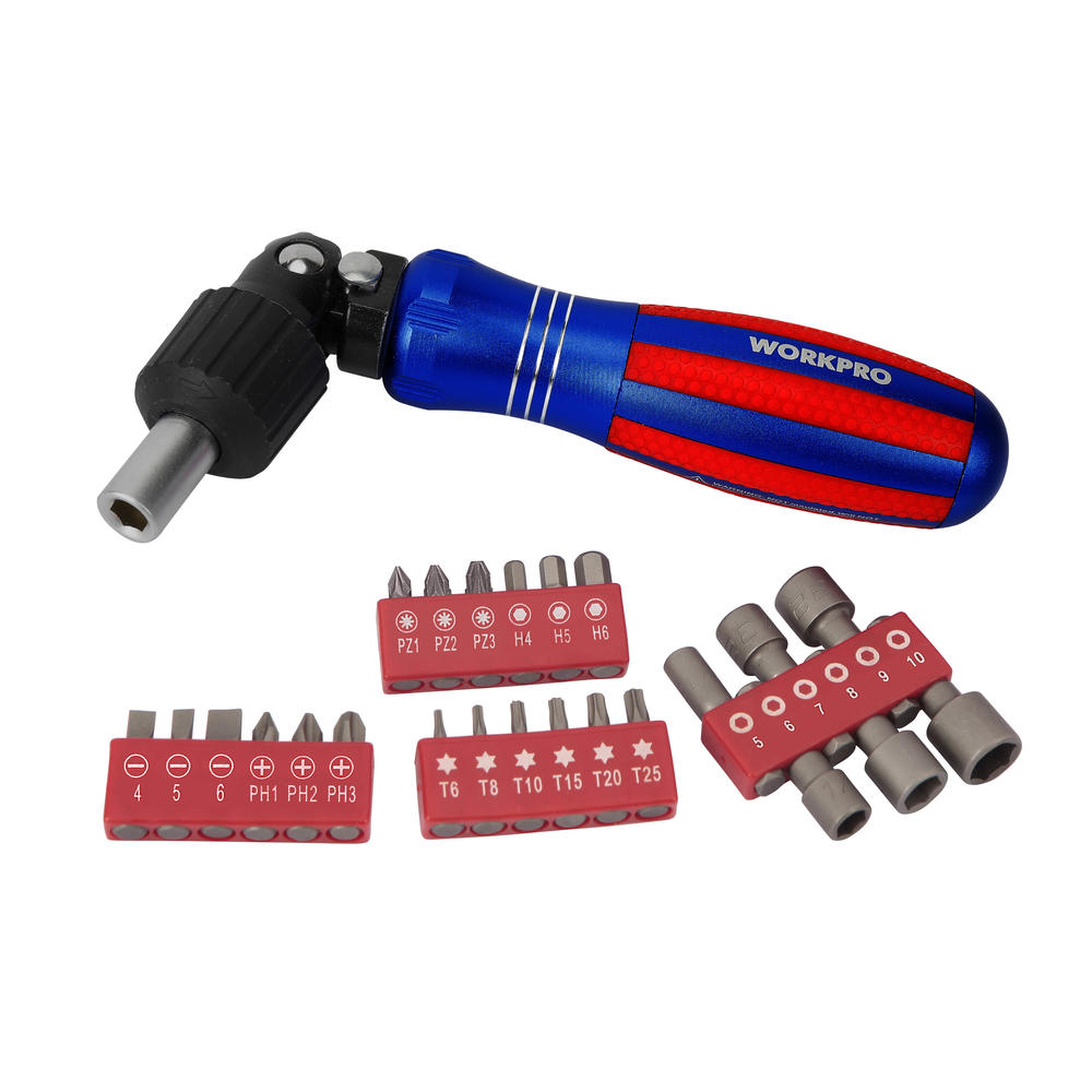 WORKPRO 25pc. Ratcheting Screwdriver Set