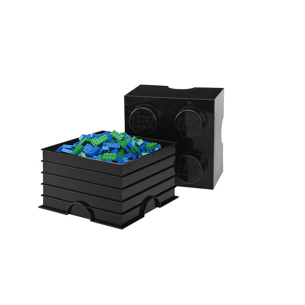 LEGO Storage Brick 4-Stud Black