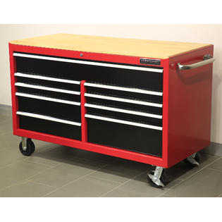 Craftsman 53” Heavy Duty 9-Drawer Workstation - Red