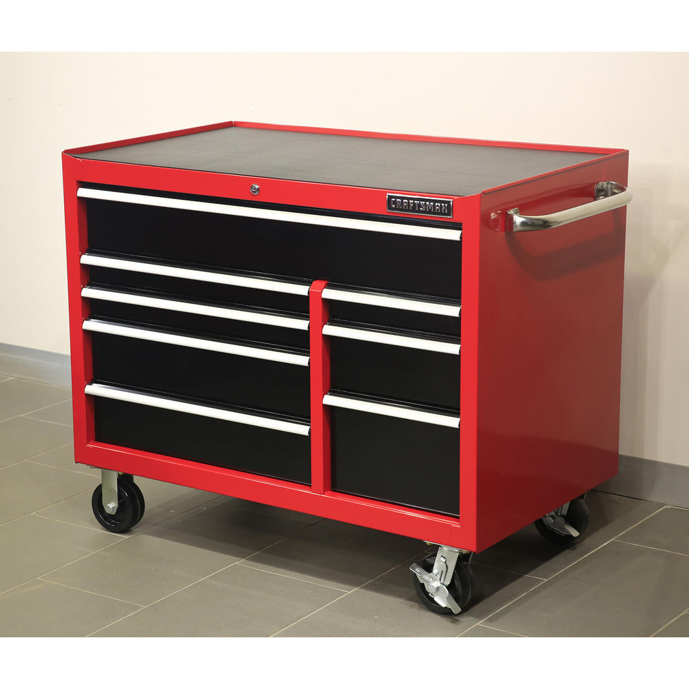 Craftsman 41" 8 Drawer Rolling Cabinet - Red