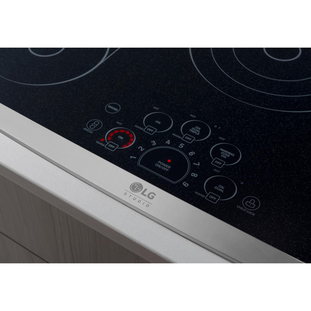 LG STUDIO LSCE305ST 30” Electric Radiant Cooktop – Stainless Steel