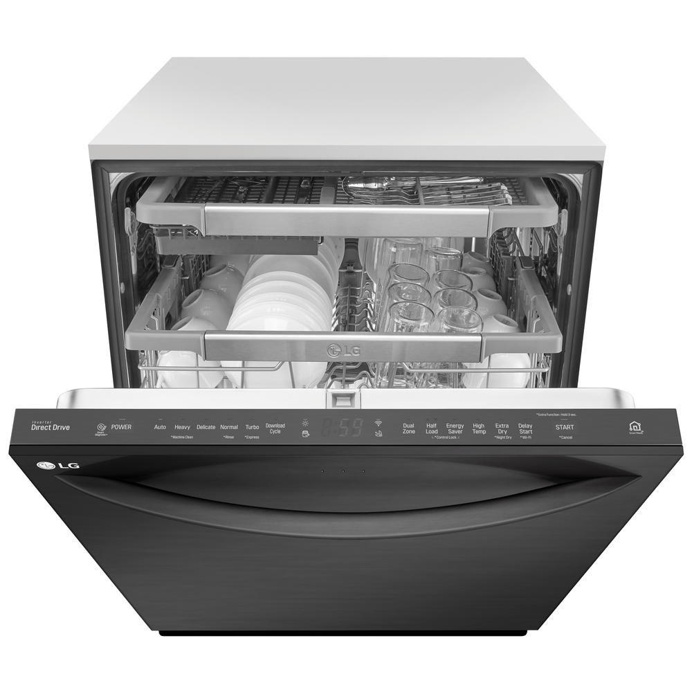 LG LDT7797BM 24" Top Control Dishwasher w/ QuadWash – Matte Black ...
