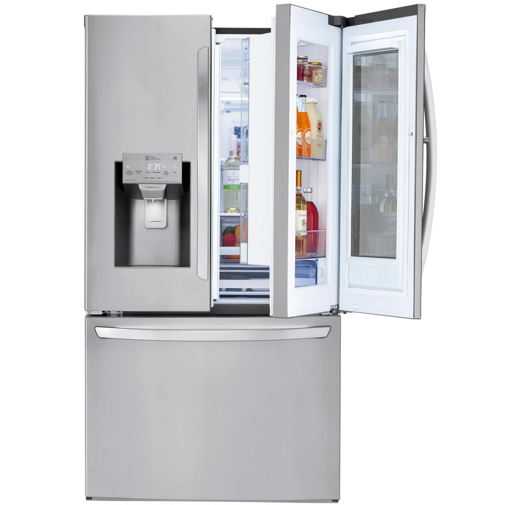 LG LFXS28596S 27.5 cu. ft. Smart Wi-Fi Enabled 3-Door French Door ...