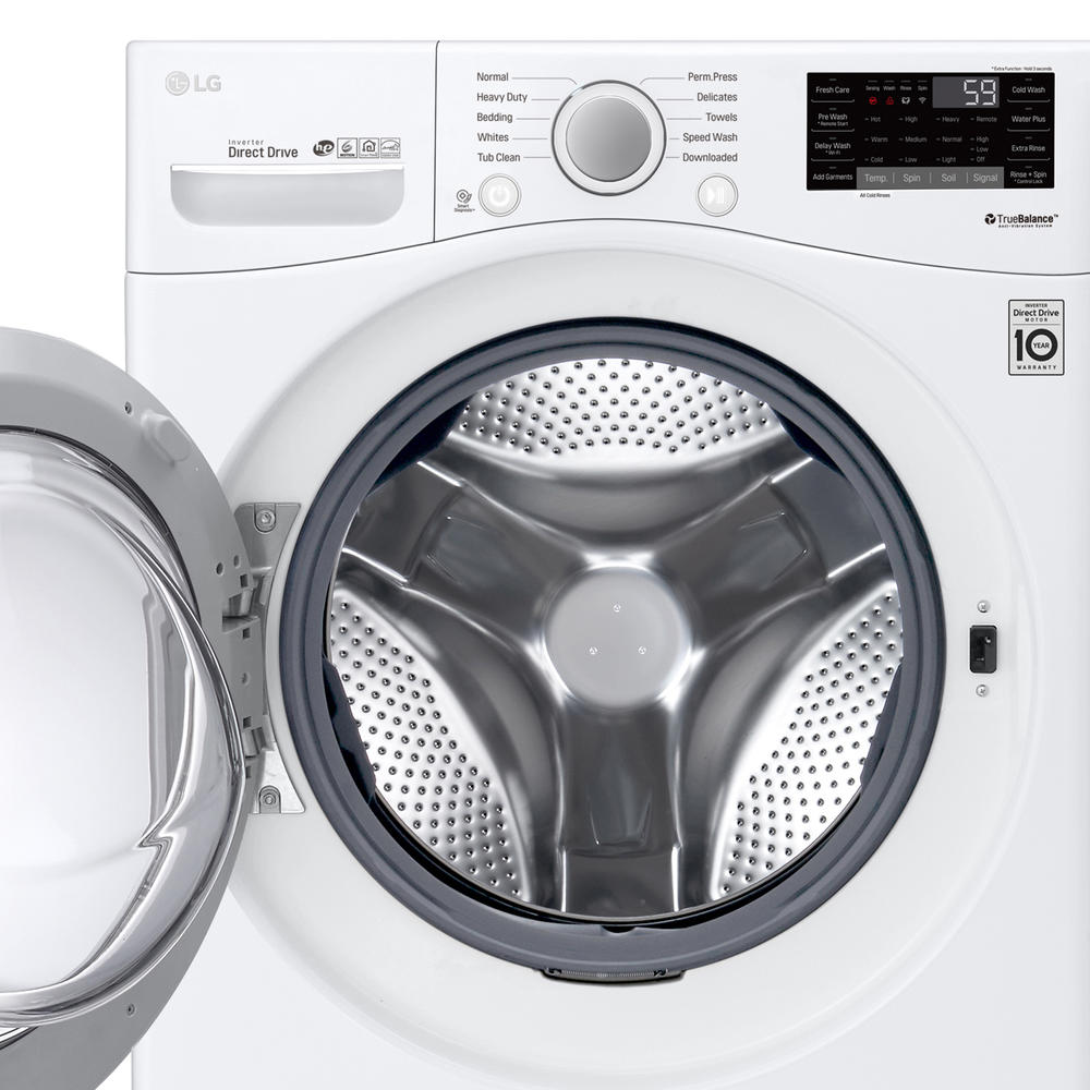 LG WM3500CW 4.5 cu. ft. Smart Wi-Fi Enabled Front Load Washer - White