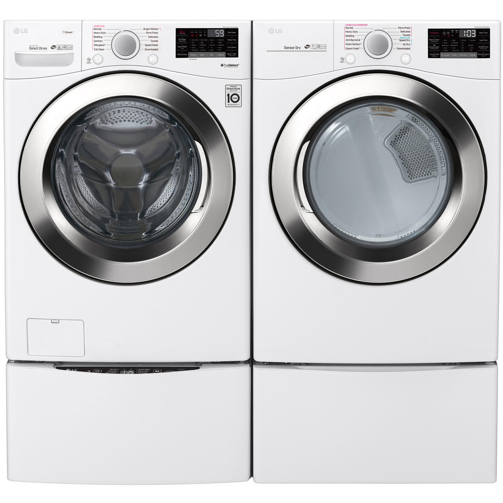 LG WM3700HWA 4.5 cu. ft. Smart Front-Load Washer with Steam – White