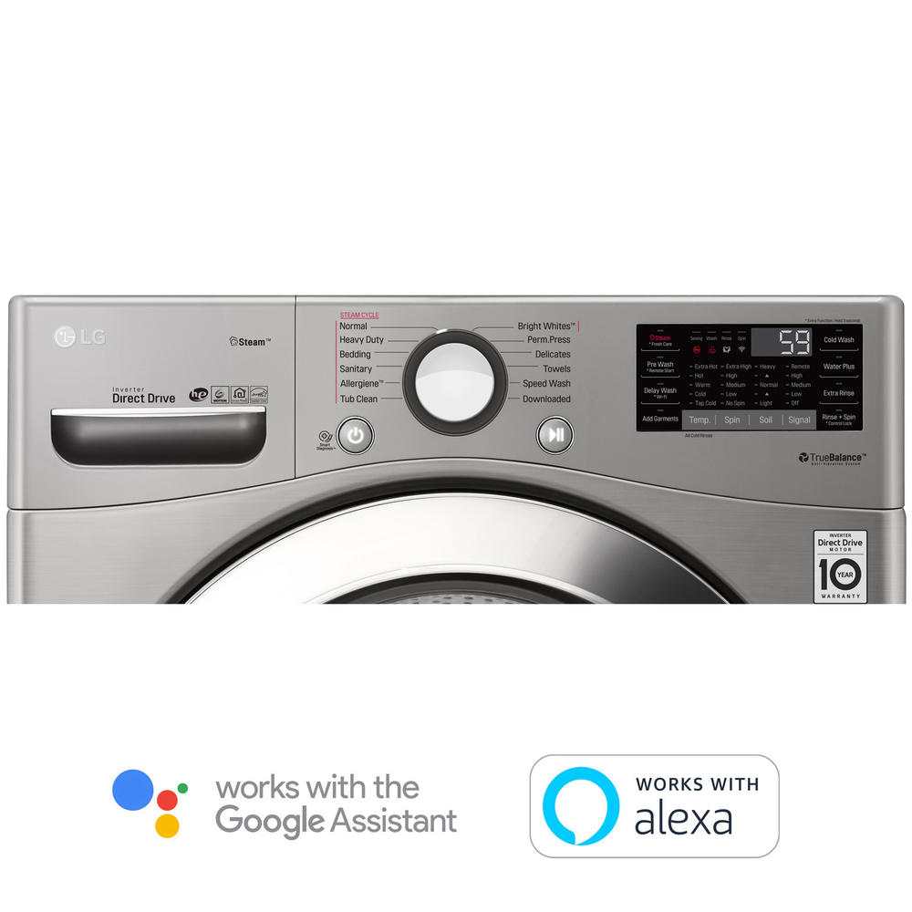 LG WM3700HVA 4.5 cu. ft. Smart Front-Load Washer with Steam – Graphite ...