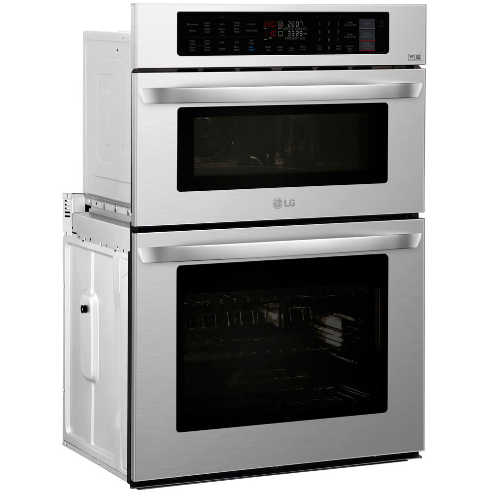 LG LWC3063ST 6.4 cu. ft. Smart Combination Double Wall Oven - Stainless ...